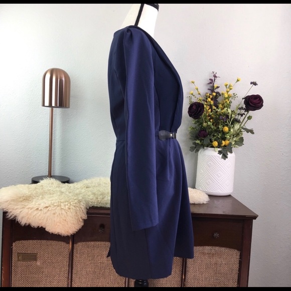 ASOS | Dresses | Nwt Asos Navy Sheath Dress With Gold Hardware | Poshmark